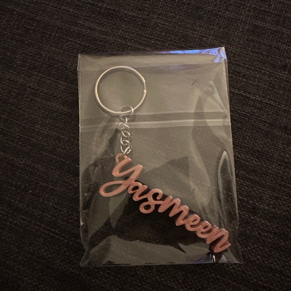 Personalized Arabic Calligraphy Keychain | Custom Name 3D Printed ...