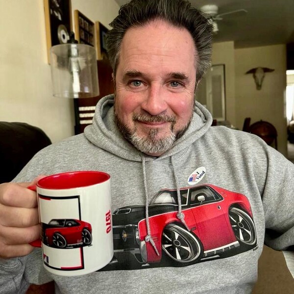 Corvette C4 Convertible Model Digirods Cartoon Car Short or Long Sleeve ...