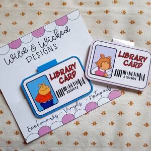 DW Book Club Arthur Library Card Gifts for Librarian - Etsy