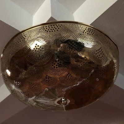 Moroccan Brass Ceiling Lamp, Moroccan Ceiling Lamp, Moroccan Lamp ...