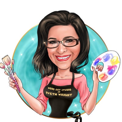 Painter Logo Design Custom Cartoon Portrait for Your Business Logo ...