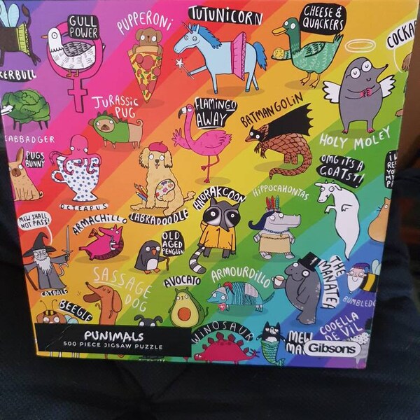 Punimals Animal Jigsaw Rainbow Jigsaw Pun Jigsaw Funny Jigsaw Katie ...