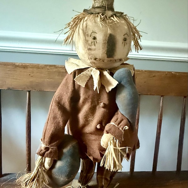 Handmade Primitive Pumpkin Doll (PREORDER) - Etsy