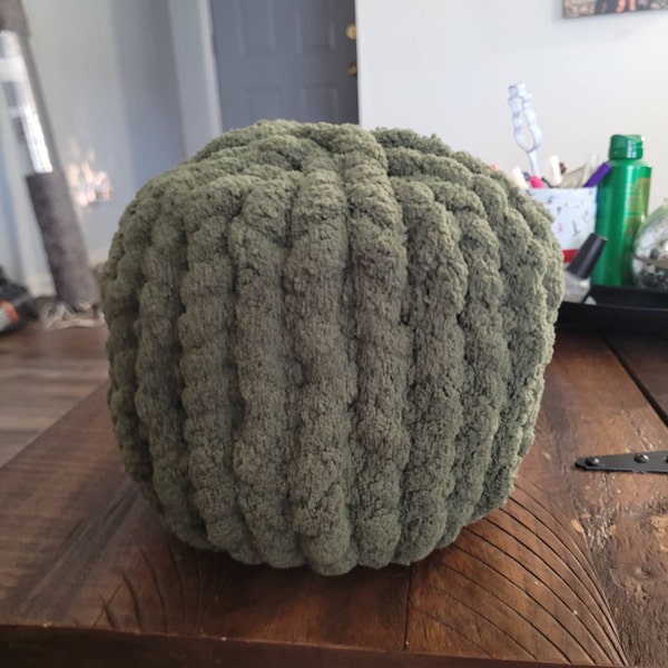 Round Pillow Pouf Video Tutorial/pattern, Learn How to Finger Knit ...