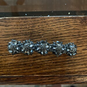 Silver Rose Barrette, Large Rose Hair Clip for Women, - Etsy