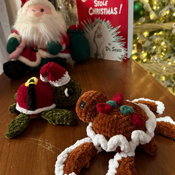 Crochet Pattern Christmas Turtle Pattern Bundle PDF Download Beginner ...