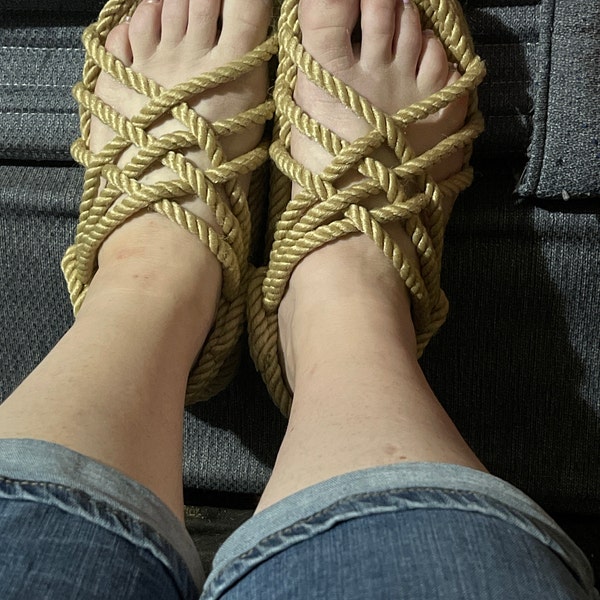 Handmade Rope Sandals - 2 Pair Savings Bundle - Mix and Match - Mens ...