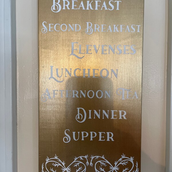 Hobbit Meals Sign From Lord of the Rings - Etsy