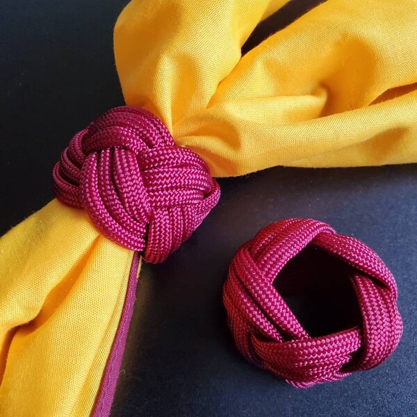 Cubby Scout Rank Turk’s Head Woggle Paracord Neckerchief Slides - Etsy