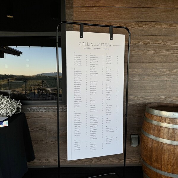 Wedding Sign Stand Custom Display Stand Flower Frame Welcome Backdrop ...