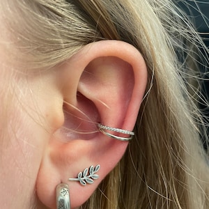 Black Front Back Earrings Black Ear Jacket Dainty Ear - Etsy