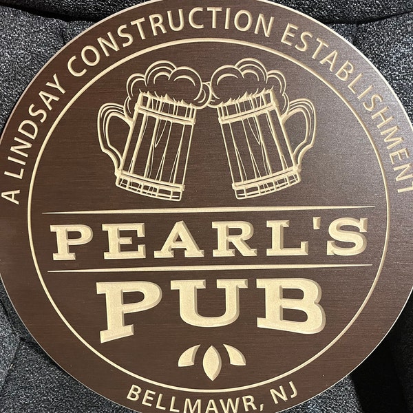 Wine Cellar Sign With Name / Personalized Wine Bar Sign / Carved Wood ...