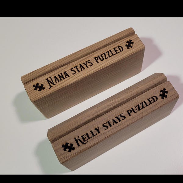 Personalized Wooden Jigsaw Puzzle Box Top Stand (universal Fit) - Etsy