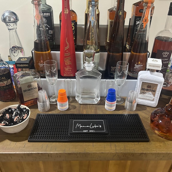Personalized Bar Mat,bar Mats for Countertop Bar Top Mat for Bartending ...
