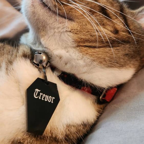 Gothic Coffin Pet or Human ID Tag Charm - Etsy