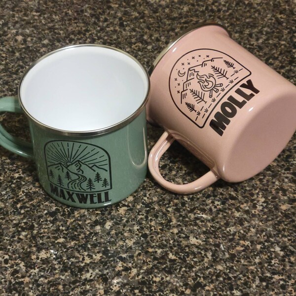 Personalized Camp Mug, Personalized Campfire Mug, Custom Camp Mug ...