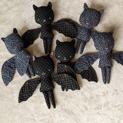 Bat Sewing Pattern 8 Tall 20cm - Etsy