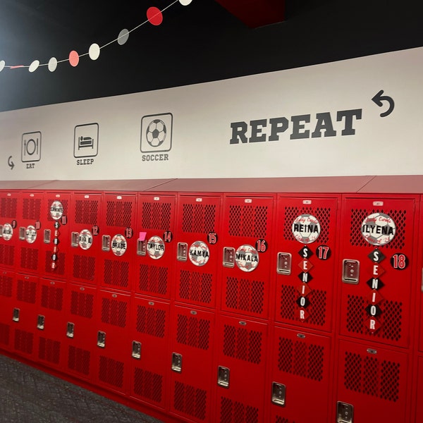 Boys or Girls Soccer Wall Decal, Eat Sleep Soccer Repeat, Soccer Wall ...
