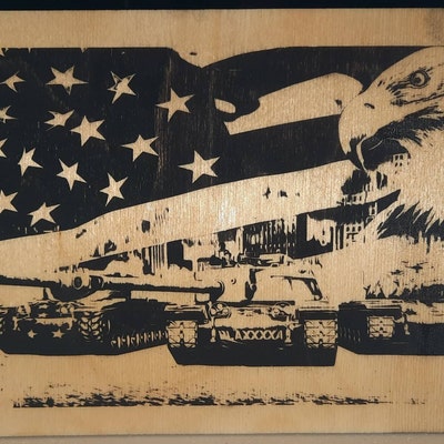 Digital Laser Cut File AMERICAN TANKS Laser Cut Files for Glowforge ...