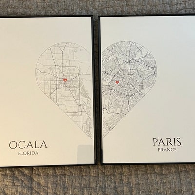 Custom City Map, Any Town, Any City, Custom Area Map, Custom Map Print ...