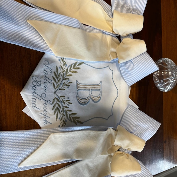 Hospital Door Banner; Beckham Crest Single Initial - Etsy