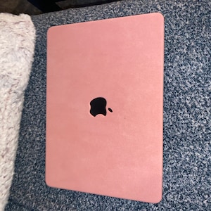 Frosted Leather Pink Hard Case Cover for MacBook Air 13 M1 M2 13.6 ...