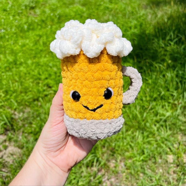 Amigurumi Mini Beer Mug Crochet Pattern, Mini Draft Beer Lover’s Gift ...