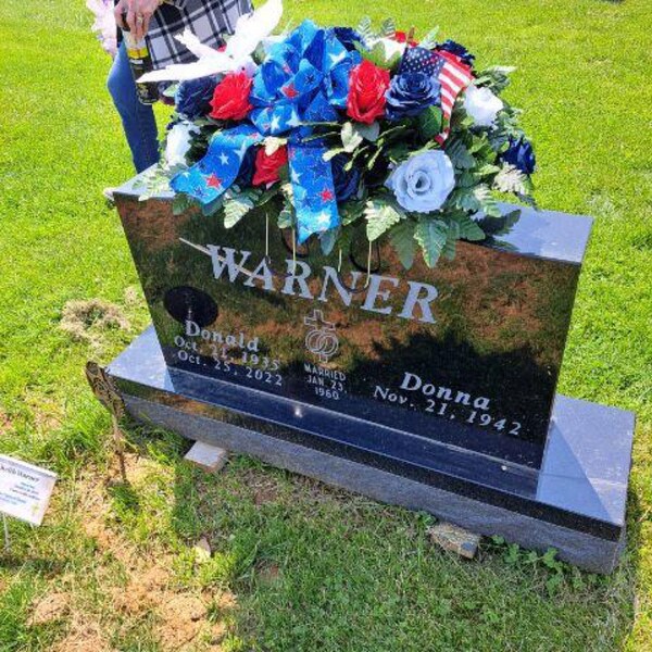 Braves Fan Cemetery Flower Vase | Grave Decoration-unique Memorial ...