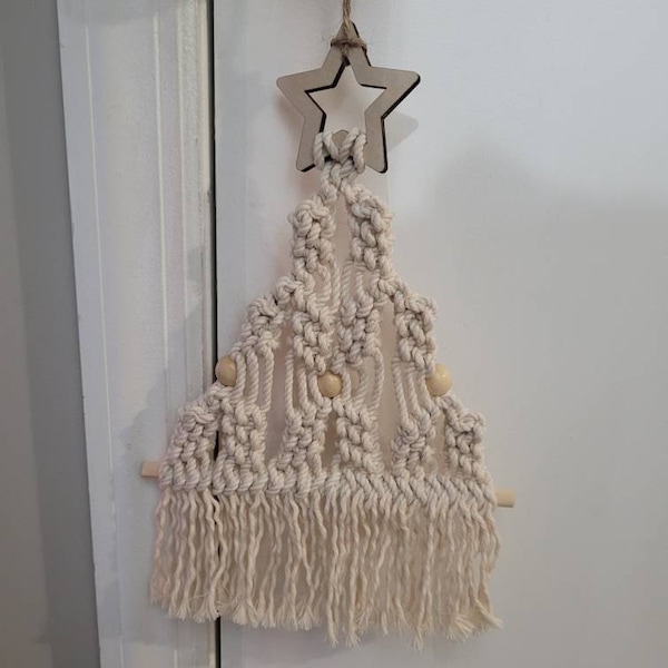 Macrame Christmas Tree, Boho Christmas Decor, Modern Christmas Tree ...