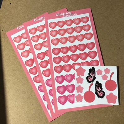 Ribbon Confetti Sticker Sheets/deco Stickers - Etsy