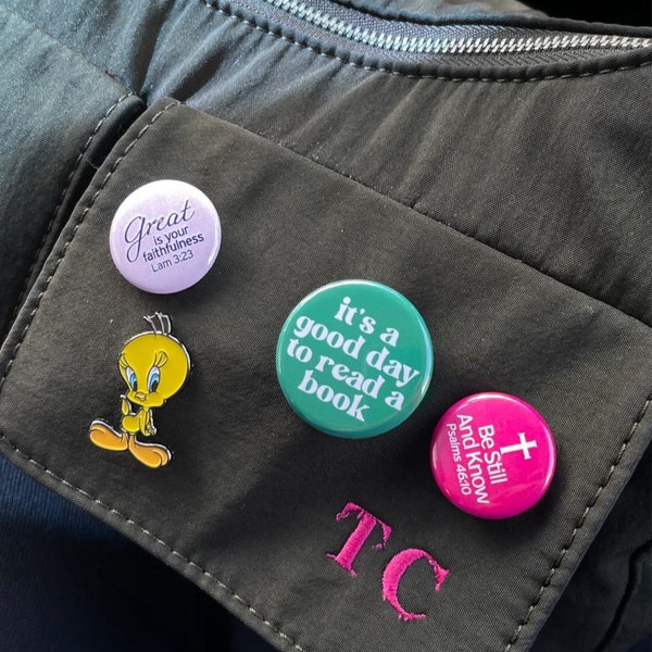 Religious Bible Verses Scriptures Set of 10 Buttons 1" or 1.5" Pin Back ...