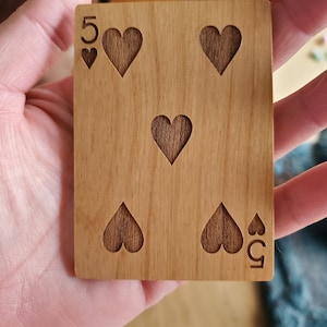 Wooden Playing Cards - Etsy
