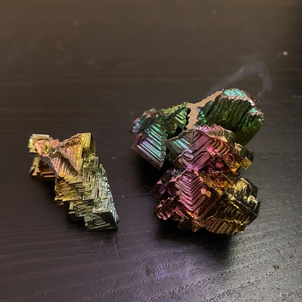 AAAA Rainbow Bismuth Cluster, Bismuth Crystal, Lab Grown Stone, Bismuth ...