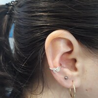 Moon Phases Conch Piercing Cartilage Earring Celestial Daith - Etsy