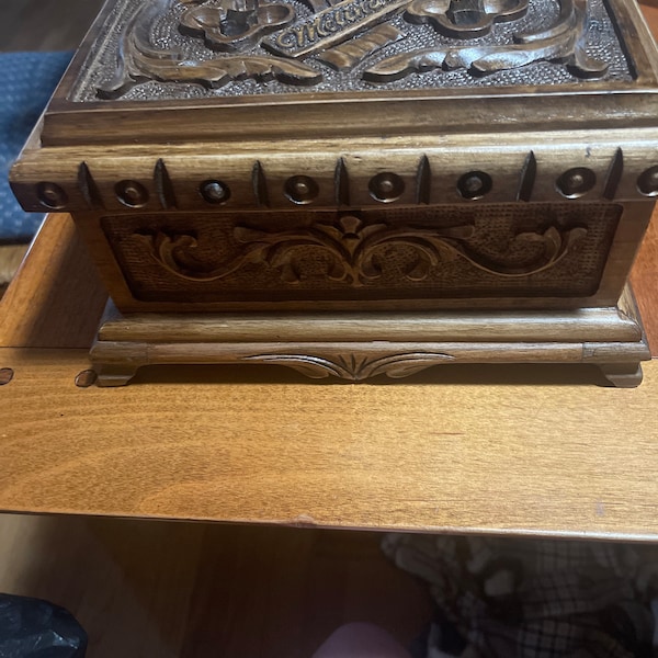 Large Secret 8 Step Jewelry Puzzle Box Personalized. Locking Accessory ...