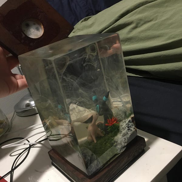 God.zill.a Monster Resin Lamp,diorama Resin Epoxy,custom Night Light ...