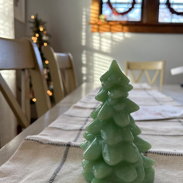 Mosser Glass 5.5" Jadeite Christmas Tree - Etsy
