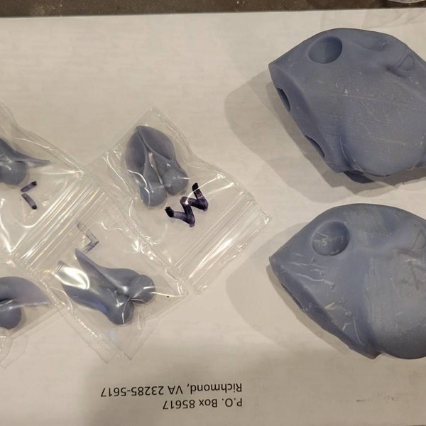 RESIN 1:9 Mule daisy Replacement Head Ears for Customizing Breyer and ...