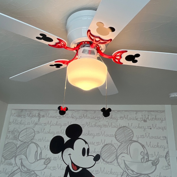Mickey Mouse Ceiling Fan Pull | Disney Bedroom | Disney Home Decor - Etsy
