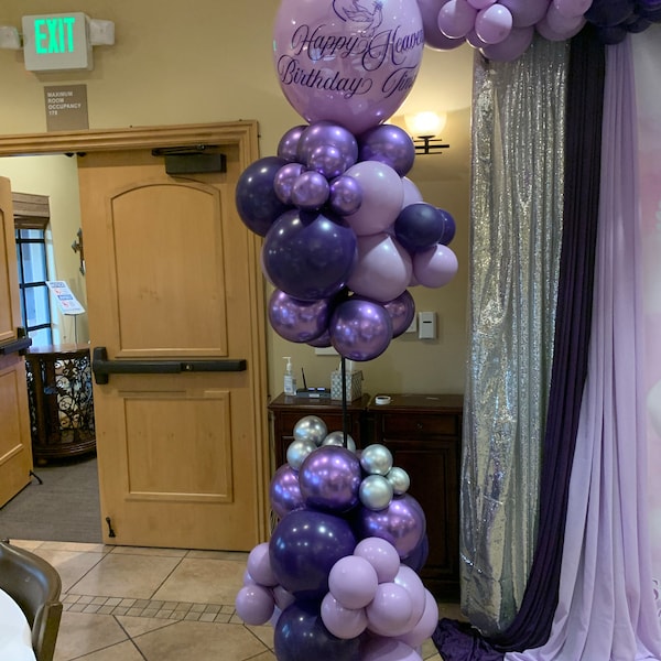 Memorial Balloon, Happy Heavenly Birthday, Custom Memorial Centerpiece ...