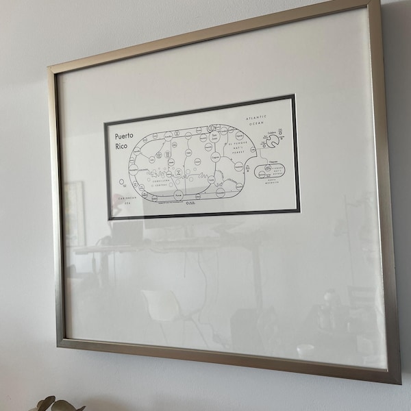 Coffee Letterpress Chart 8"x8" - Etsy