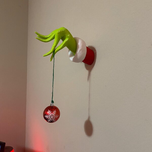 Grinch's Christmas Hand - Etsy
