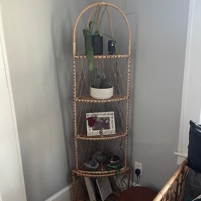 24 Inch Round Shelf Wicker Round Shelf Rattan Round Shelf - Etsy