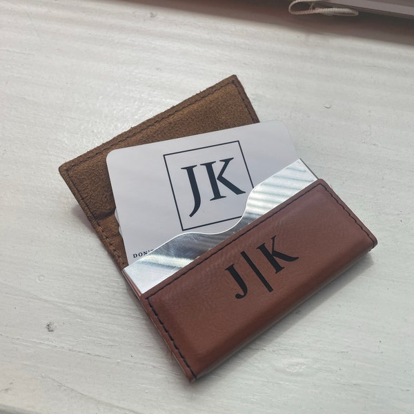 Custom Engraved Business Card Case, Personalized Business Card Case ...