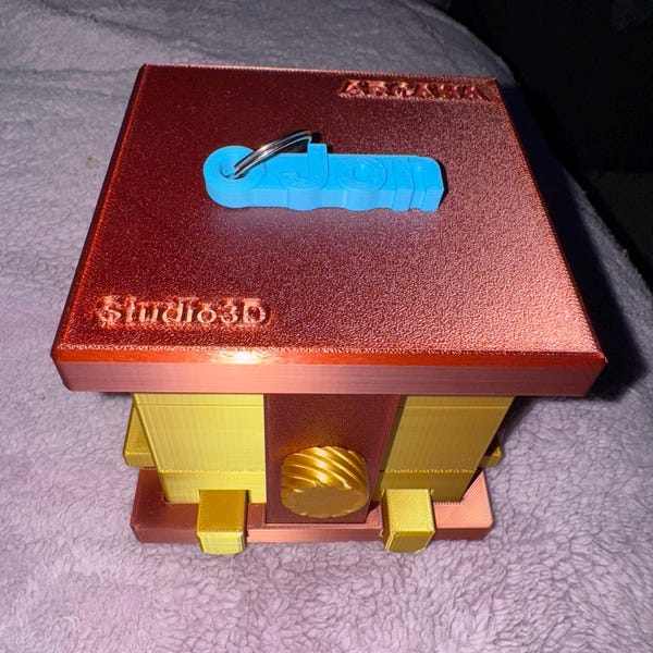 Arcana Puzzle Box, 3d Printed Puzzle Box With 35 Steps and 47 Parts ...