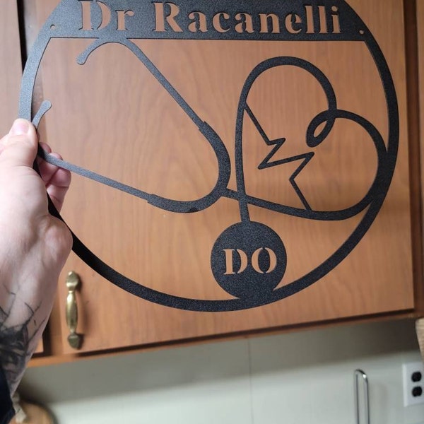 Personalized Doctor Sign Gift, Custom Metal Signs, RN Gifts, Nurse ...
