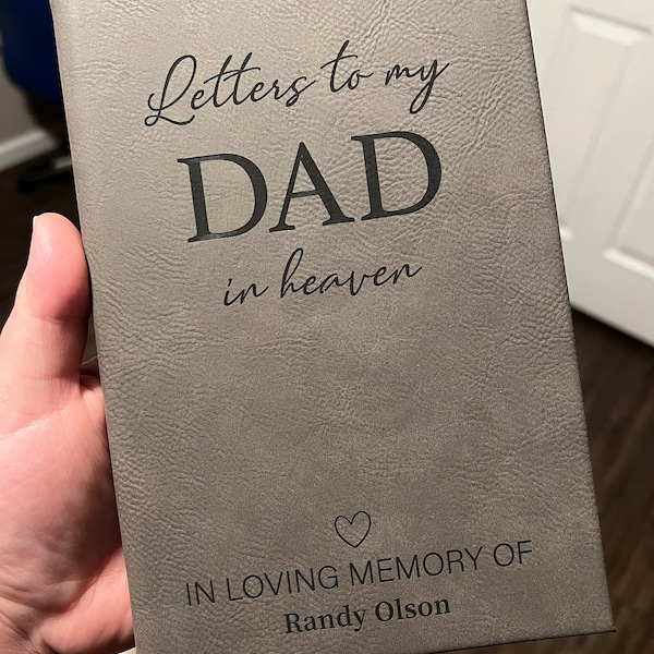 Loss of Father Grief Journal, Letters to Dad in Heaven, Loss of Father ...
