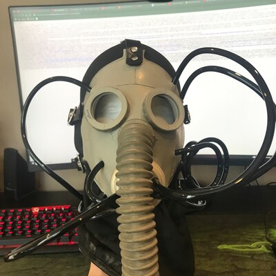 Military Romanian M74 Full Face Gas Mask W 40mm Filter & Carry Bag NATO ...