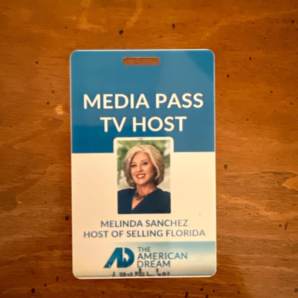 Custom Photo ID Badge With Optional Attachment - Personalized Name Tag ...