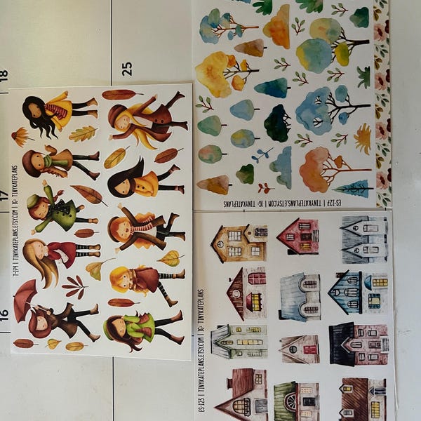 Pretty Mermaids Planner Stickers, Summer Girls Scrapbook Stickers ...